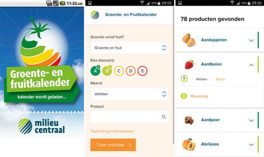 Groente- en fruitkalender van Milieu Centraal - Kookidee