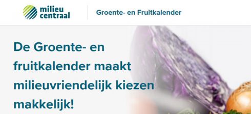 Groente- en fruitkalender van Milieu Centraal - Kookidee